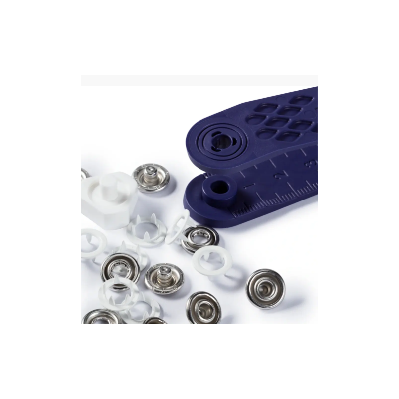 Bouton pression sans couture Jersey 10mm, blanc Prym 390111